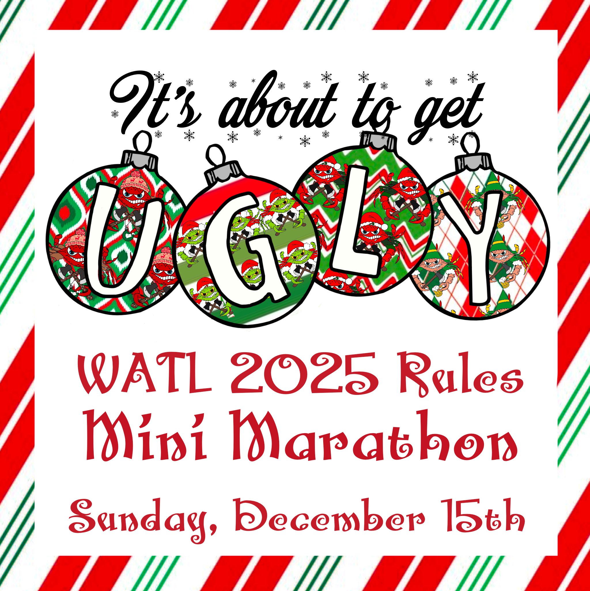 WATL 2025 Rules: Mini Marathon | Crabby Axe